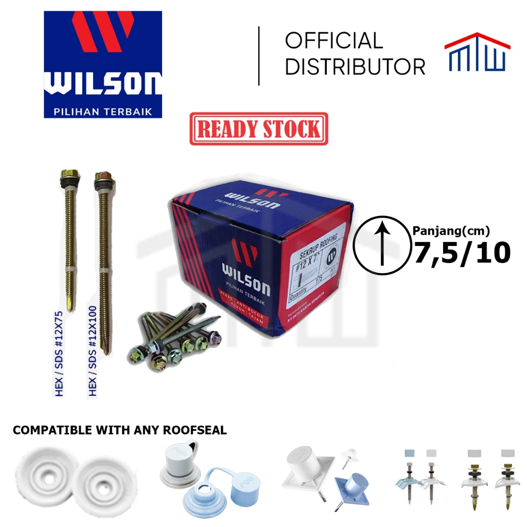 Jual Baut Drilling Roof/Atap Bergelombang uPVC, Rooftop, Spandek, Seng ...