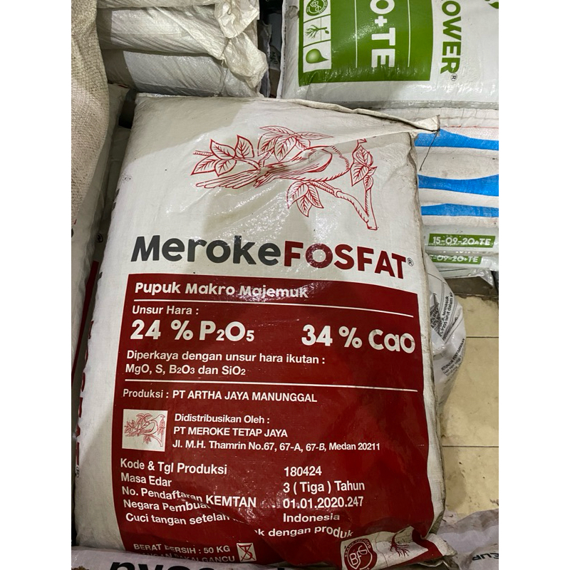 Jual Pupuk meroke fosfat isi 50Kg kemasan asli | Shopee Indonesia