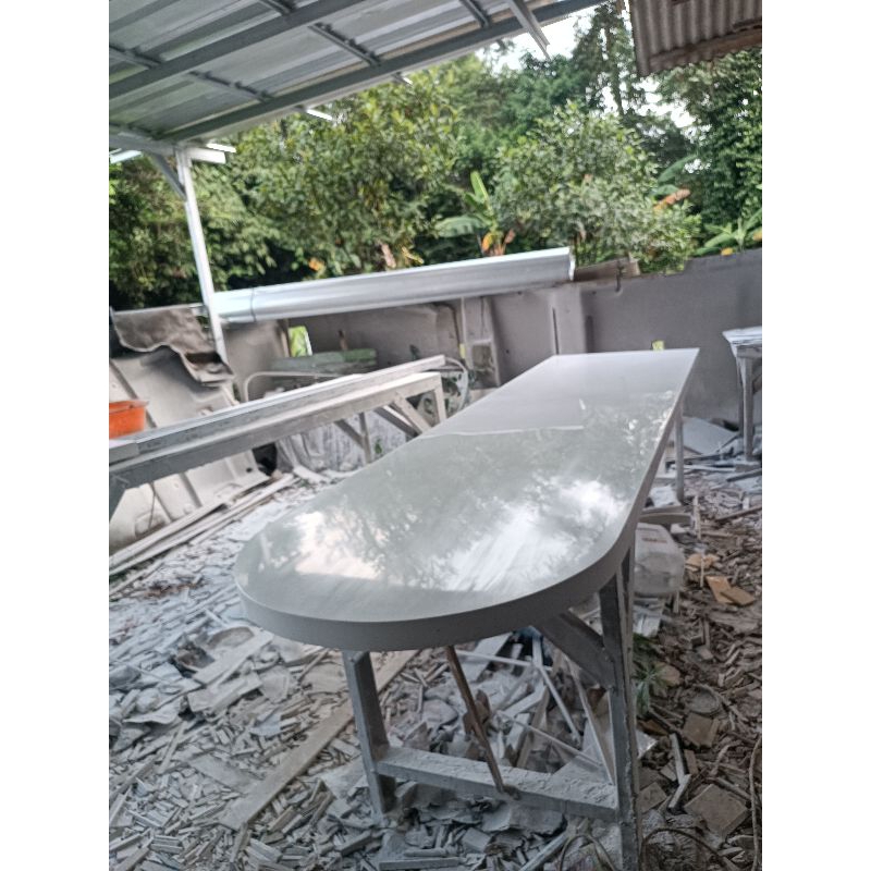 Jual TOP TABLE SOLID SURFACE MEJA MEETING CUSTOM ELEGAN | Shopee Indonesia