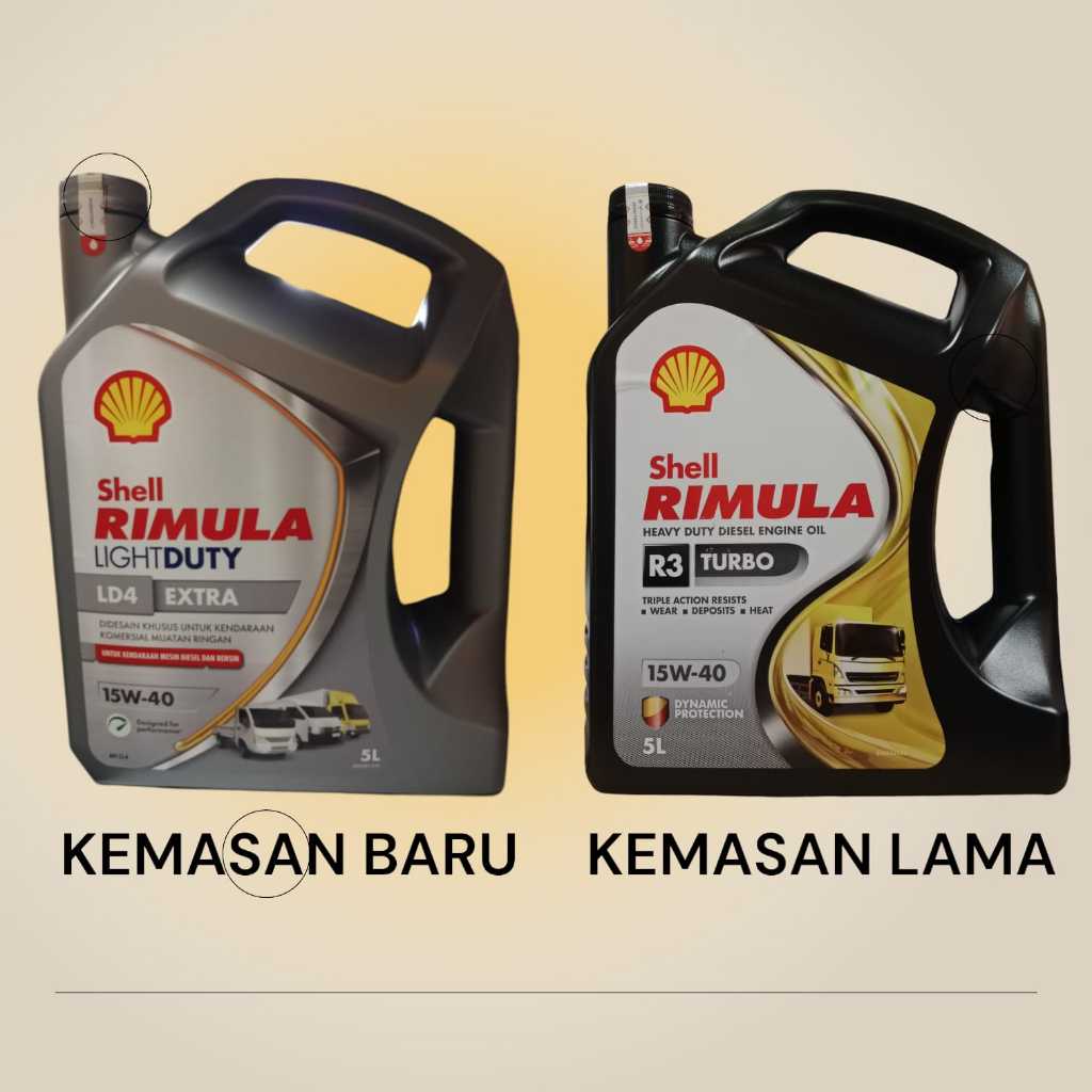 Jual Shell RIMULA LD4 / R3 TURBO 15W-40 - Oli mesin diesel 5L | Shopee ...