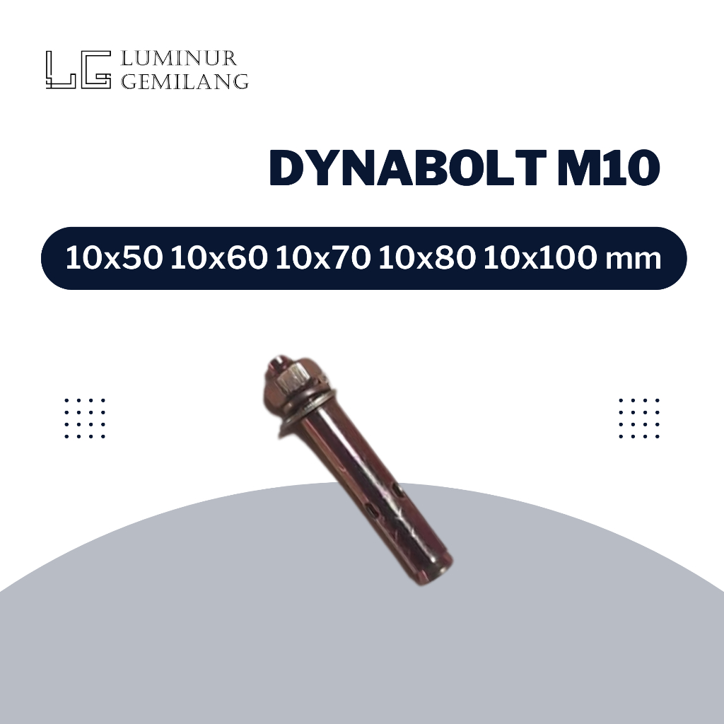 Jual Dynabolt Dinabol Baut Beton Dinding Tembok M10 10mm x 50mm - 10mm x 100mm | Shopee Indonesia
