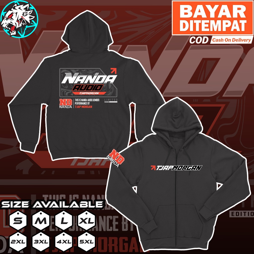 Jual Jaket Zipper Nanda Audio Tjap Morgan Hoodie Sound System | Shopee ...