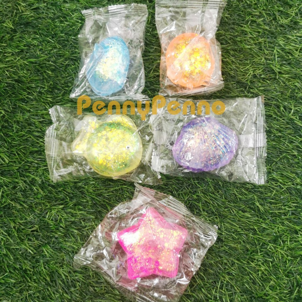 Jual Squishy Slow Rising Mess Ball Gliter Ikan Laut Viral / Squishy ...