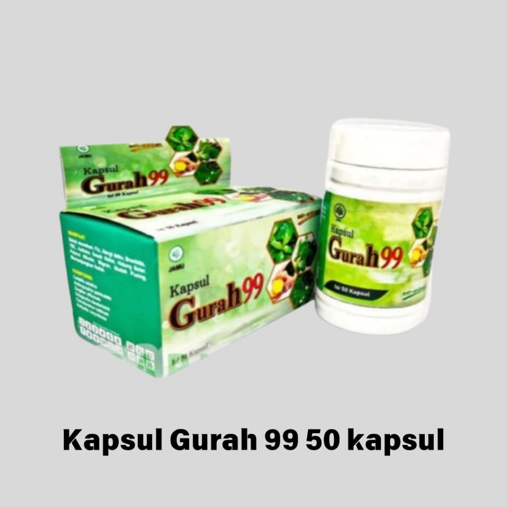Jual Kapsul Gurah 99 Herbal Terapi Batuk Asma Flu Bronkhitis Alergi ...