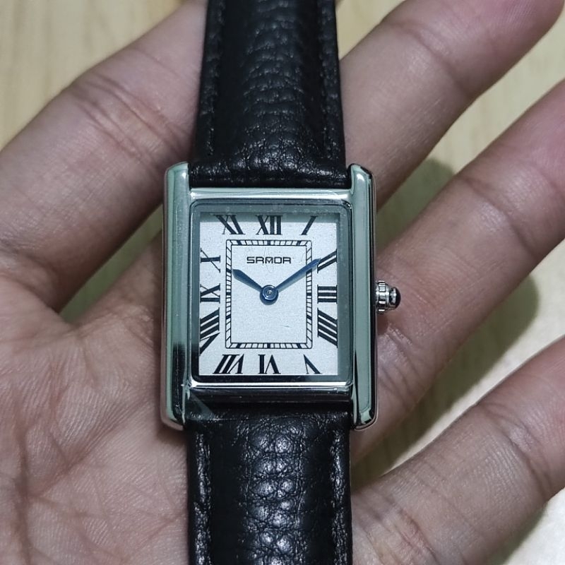 Jual SANDA 9031 Sanda Tank Jam Tangan Wanita Simple Classy Elegan ...