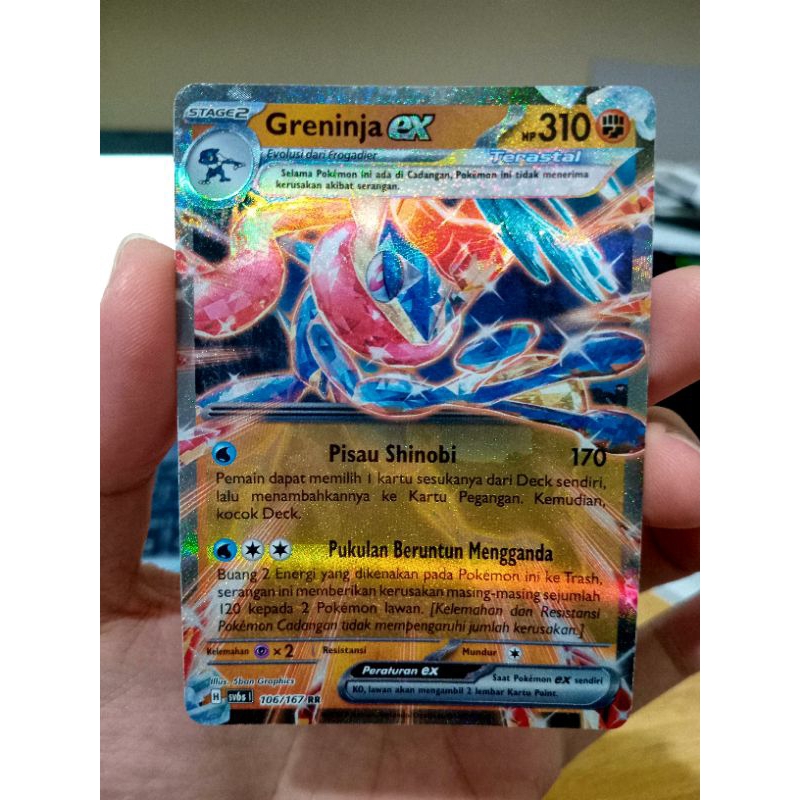Jual KARTU POKEMON GRENINJA ex RR INDONESIA HOLO | Shopee Indonesia