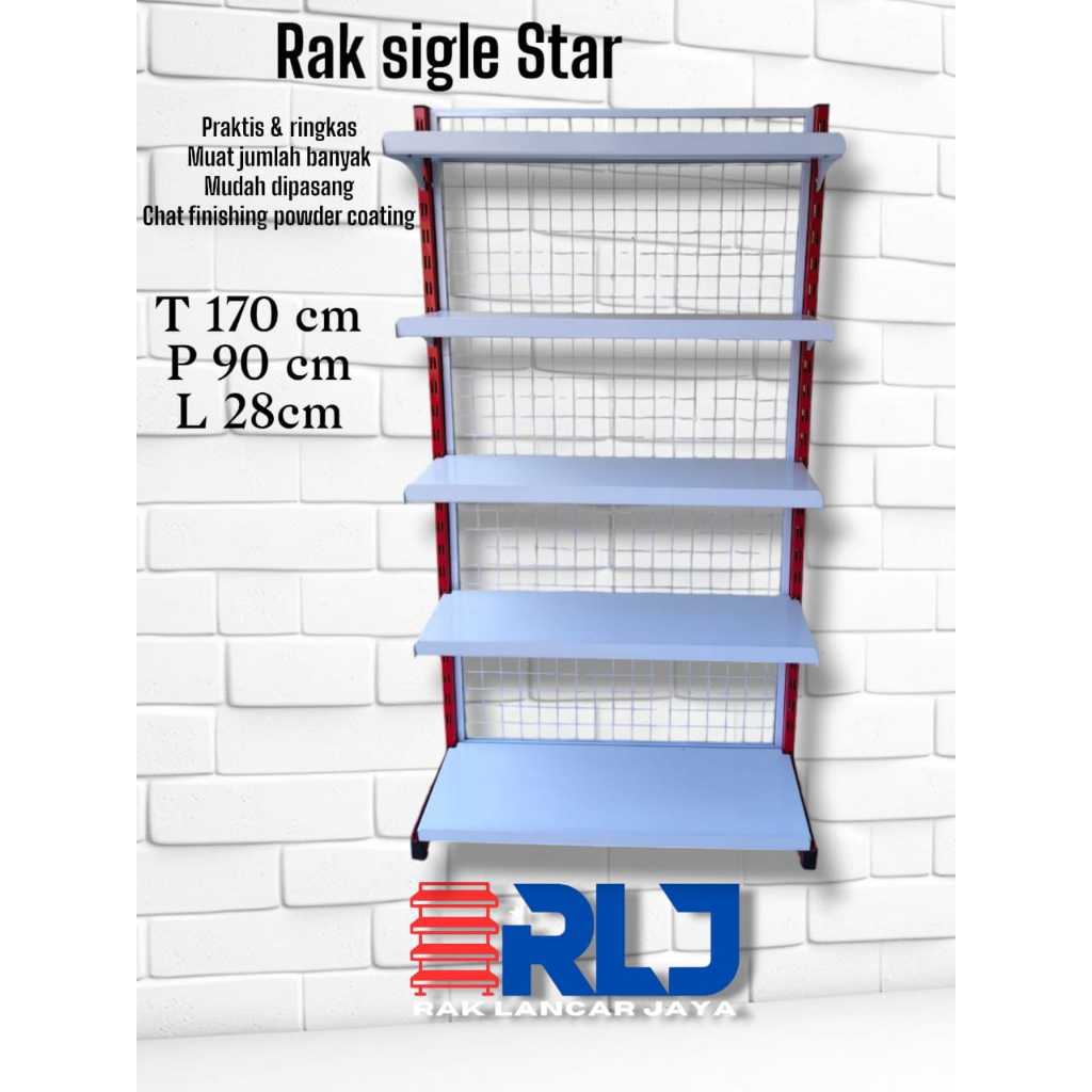 Jual Rak Minimarket Single Star/ joint | Shopee Indonesia