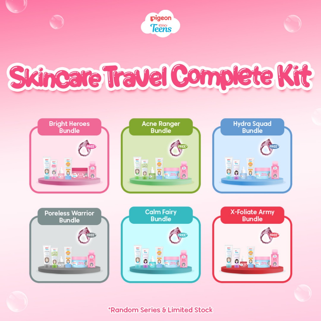 Jual PIGEON TEENS SKINCARE TRAVEL COMPLETE KIT | Skincare Travel Kit ...