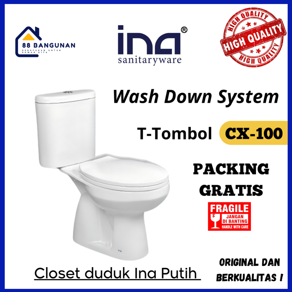 Jual [LINK INSTANT] MONOBLOK / MONOBLOCK / KLOSET DUDUK WASH DOWN ...