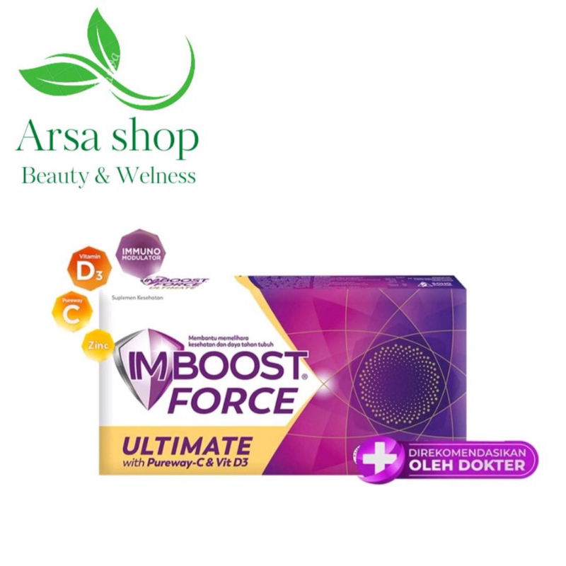 Jual Imboost Force Ultimate Box isi 30 Cap-Vitamin Penambah Sistem Imun ...