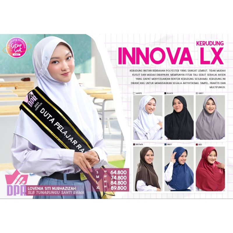 Jual kerudung hijab Rabbani sekolah Innova Serut Tutup | Shopee Indonesia