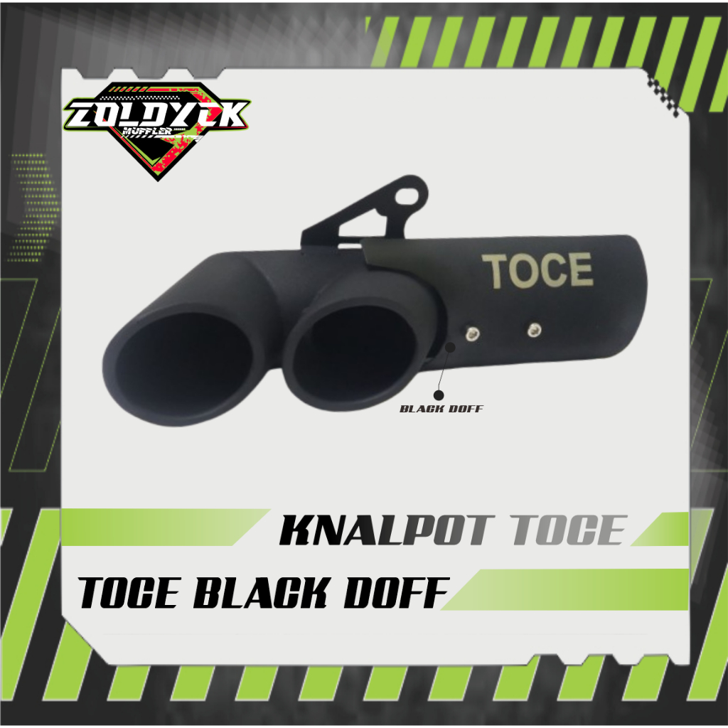 Jual CUSTOM KNALPOT TOCE BLACK DOFF SILINCER SAJA | Shopee Indonesia