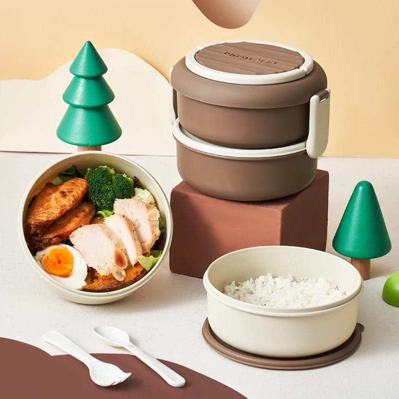 Jual KOTAK MAKAN 2 SUSUN 1400ML / LUNCH BOX 6428 - 6429 | Shopee Indonesia