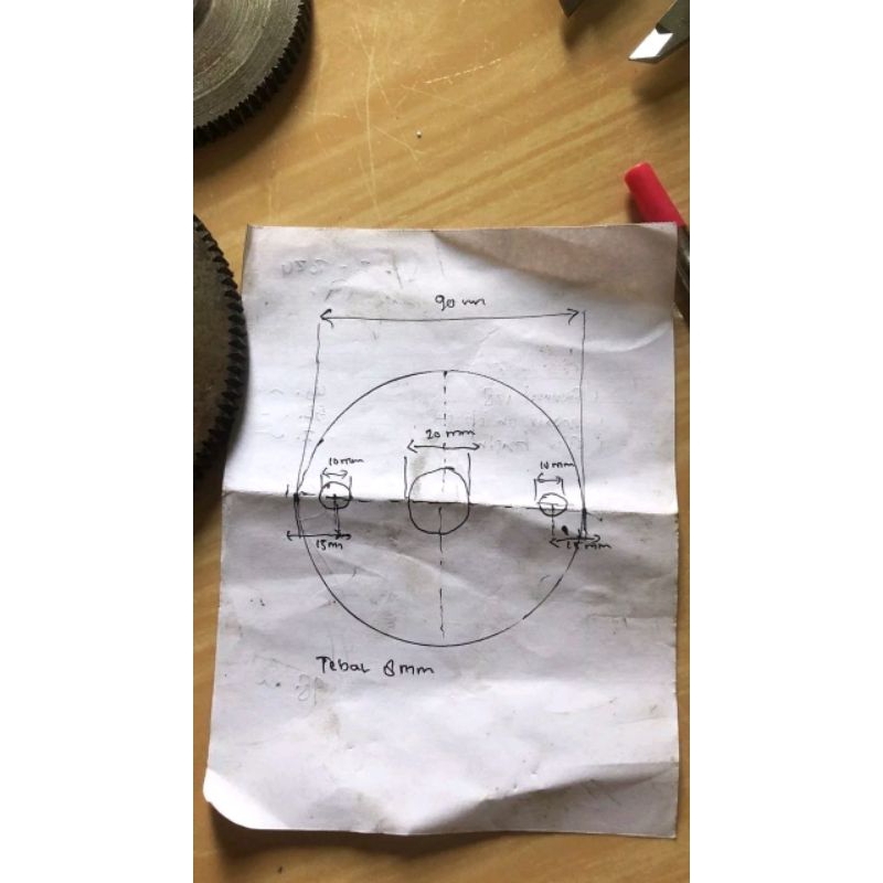 Jual Custom plat besi 8mm dia.90mm | Shopee Indonesia