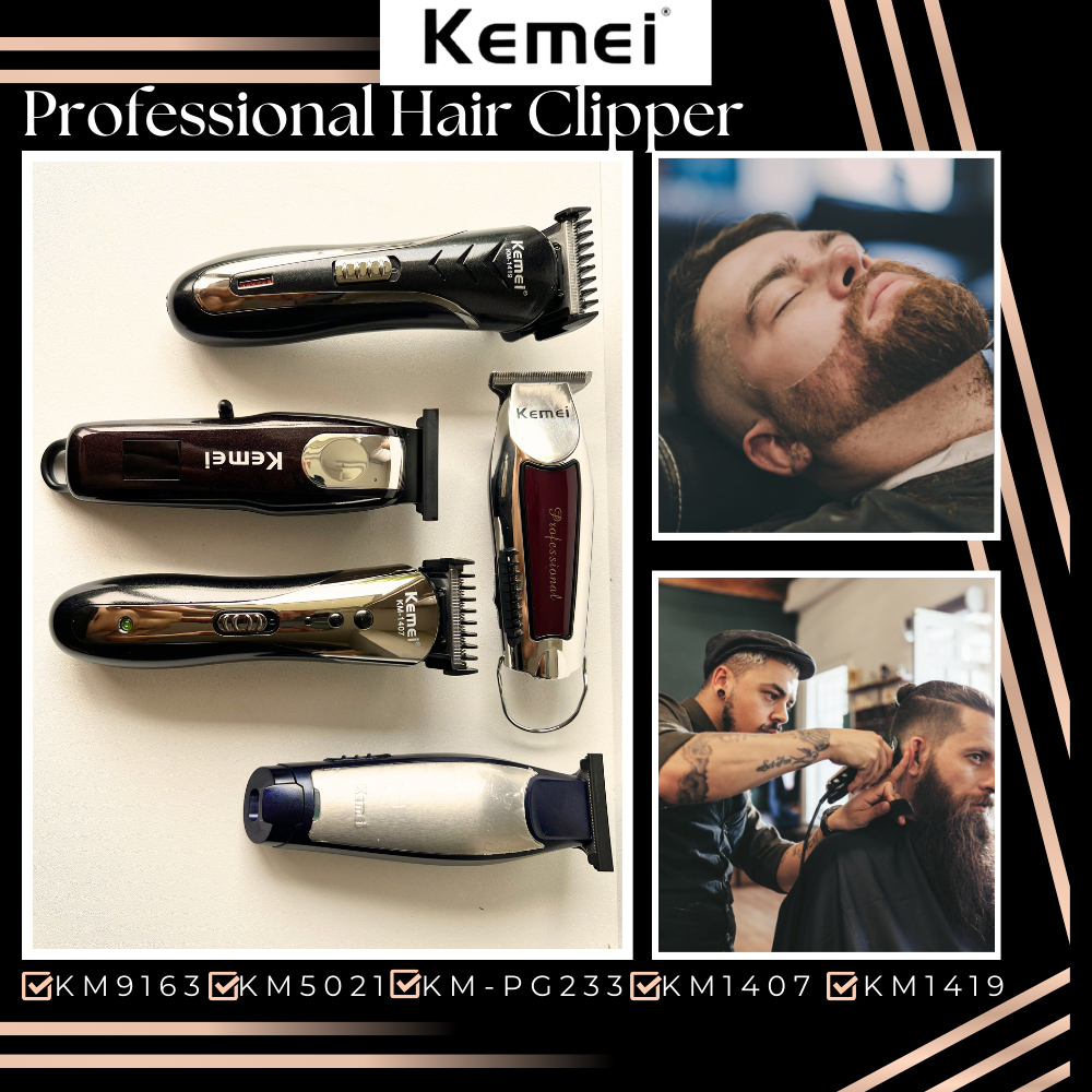 Jual NEXT ⏩ Kemei Hair Clipper Alat Mesin Cukur Rambut Kumis Jenggot Electric Saver | KM9163 ...