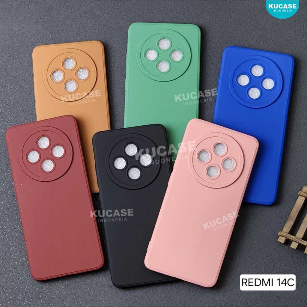 Jual Case Redmi 14C Redmi 13C Case Pro Kamera Warna softcase Macaron ...