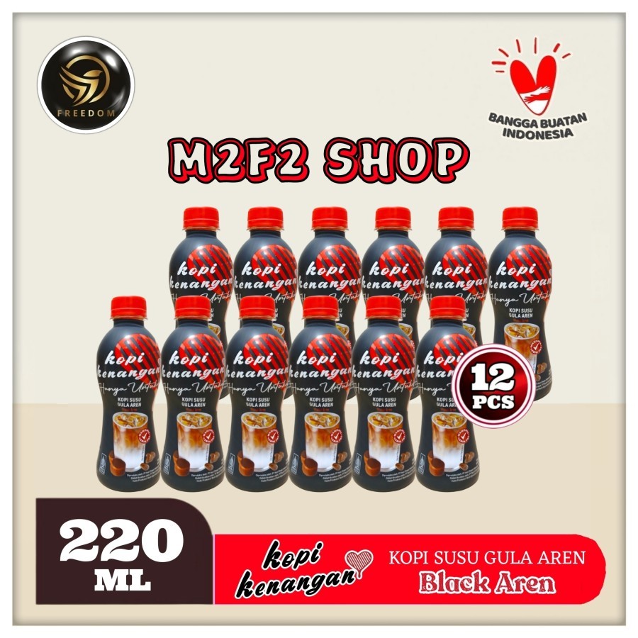 Jual Kopi Kenangan Black Aren With Milk & Gula Aren Pet - 220 ml (Kemasan 12 Pcs) | Shopee Indonesia