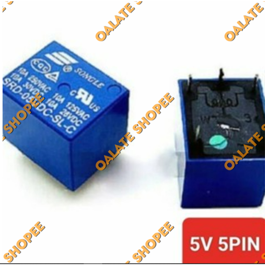 Jual Relay 5V 10A Original Songle Srd-05Vdc-Sl-C 5Pin T73 Dc Control Coil | Shopee Indonesia