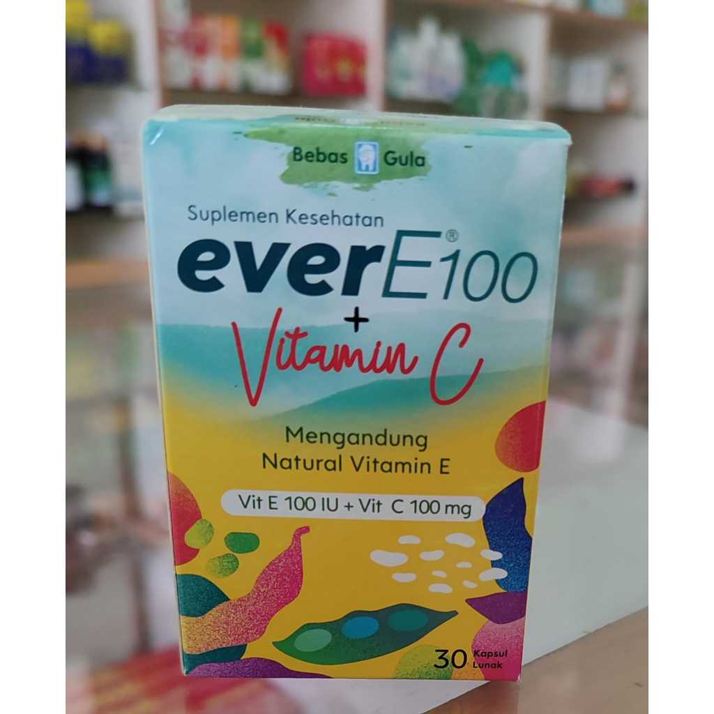 Jual Ever E 100 + Vitamin C untuk Memelihara Kesehatan (30 Kapsul ...