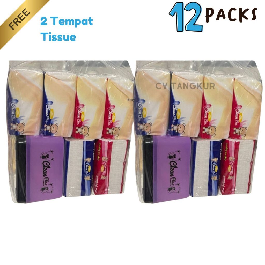 Jual [1 PACK 6PCS + FREE TEMPAT TISSUE] TISU CLEANPLUS POPUP (TISSUE ...