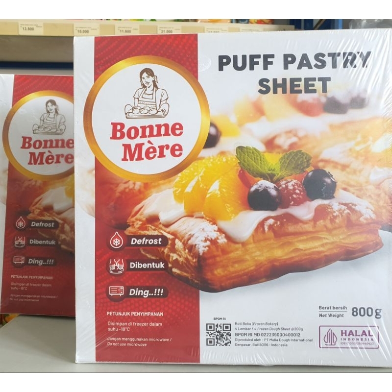 Jual Puff Pastry BonMere 750Gr / Kulit Pastry Bon Mere / Puff Pastry ...