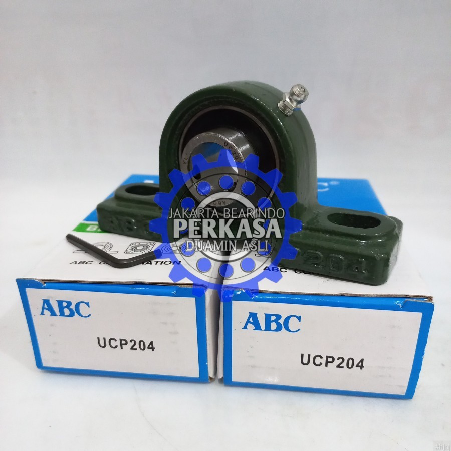 Jual UCP204 as 20mm BEARING DUDUK PILLOW BLOCK UCP 204-12 as 3/4 inchi 19,05mm merk ABC | Shopee ...