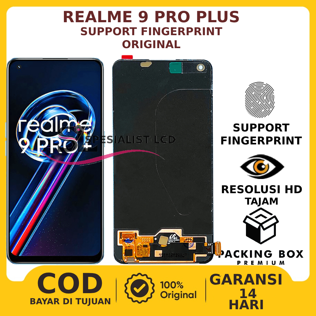 Jual LCD TOUCHSCREEN REALME 9 PRO PLUS SUPPORT FINGERPRINT ORIGINAL ...