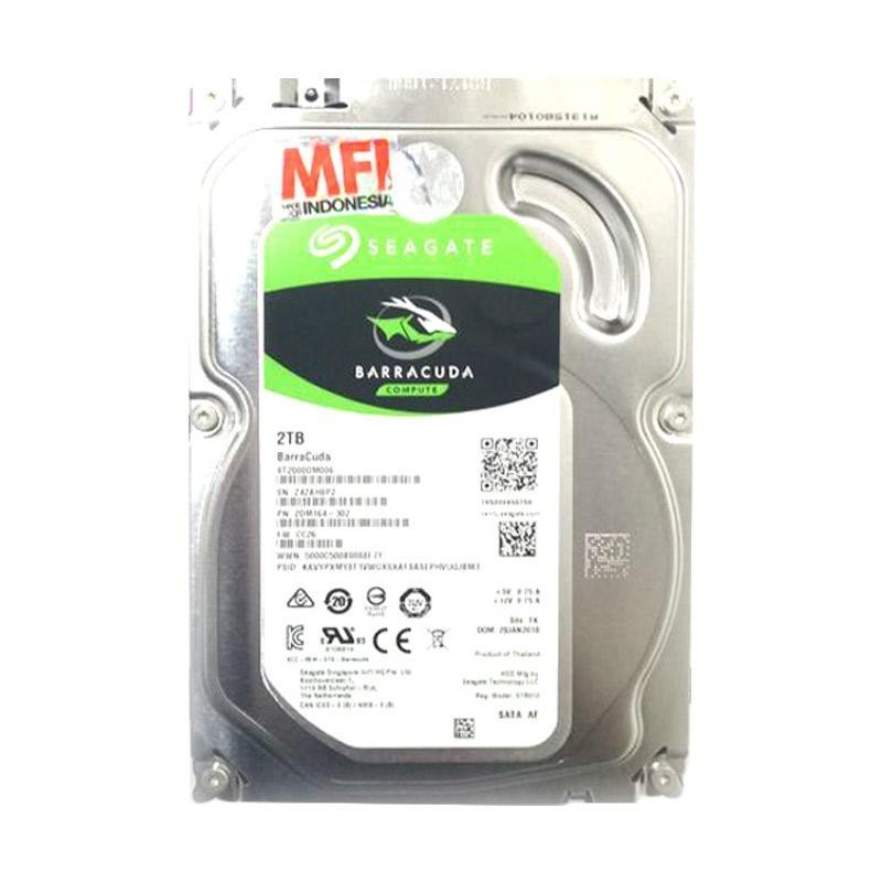 Jual HARDDISH SEAGATE BarraCuda 2TB 3,5 INCH-Harddisk Pc Seagate BarraCuda 2TB ori MFI | Shopee ...