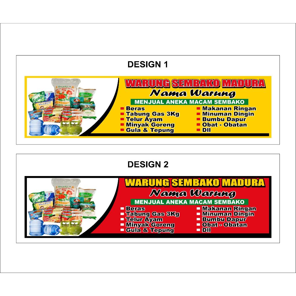 Jual Spanduk Warung Madura Ukuran 4 x 1 meter banner murah berkualitas ...