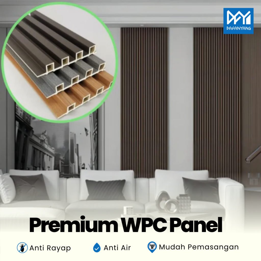Jual Golden GWS Wood WPC Wall Panel PVC Kualitas Terbaik 3 Meter *15 cm Dekorasi Modern Aestetic ...