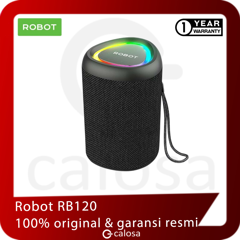 Jual Speaker Robot RB120 Black Bluetooth 5.3 Bergaransi Resmi | Shopee ...