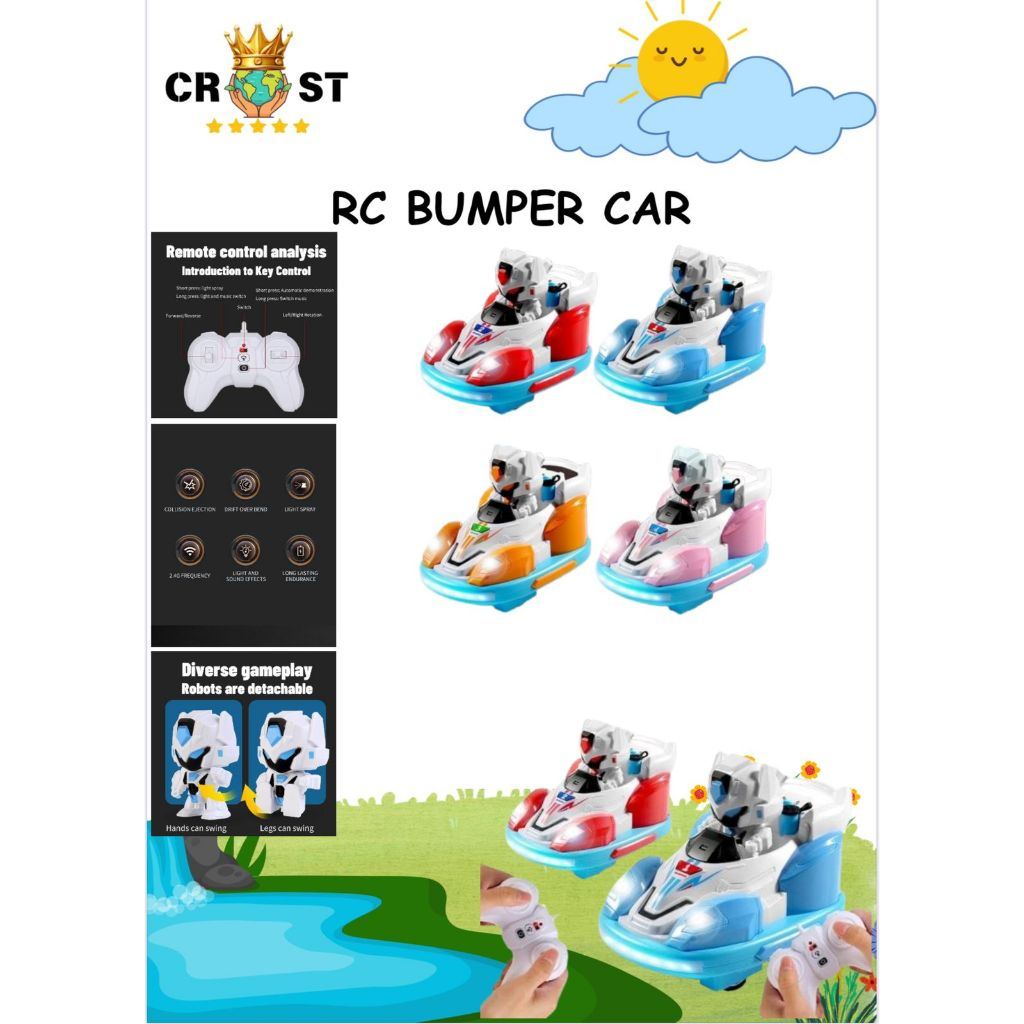 Jual RC BUMPER CAR 2IN1 || REMOT CONTROL MOBIL-MOBILAN ANAK | Shopee ...