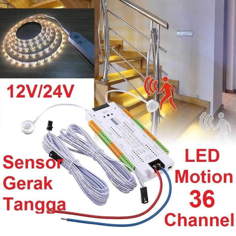 Jual LED Motion Sensor Lampu Strip Sensor Gerak Tangga LED Otomatis ...