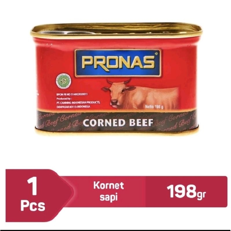 Jual Pronas Corned Beef Kornet Daging Sapi 198g | Shopee Indonesia