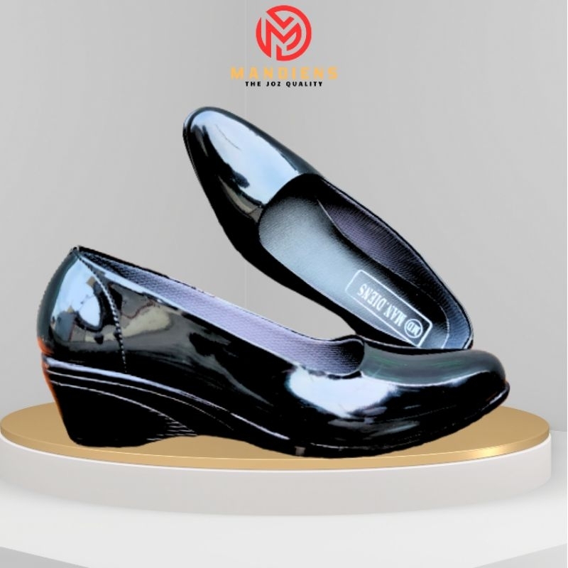 Jual Mandiens Sepatu Wedges Persit Bhayangkari - Pantofel Dinas Wanita ...