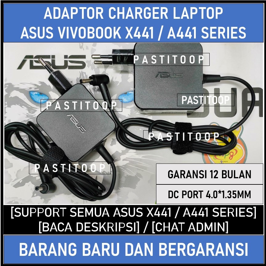 Jual Adaptor Charger Asus X441B X441BA X441SA X441U X441UB 45W | Shopee ...