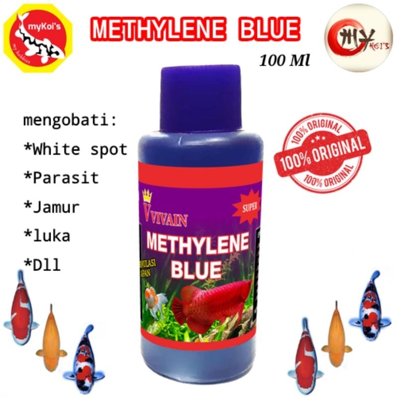 Jual methylene blue cair obat ikan 100ml | Shopee Indonesia