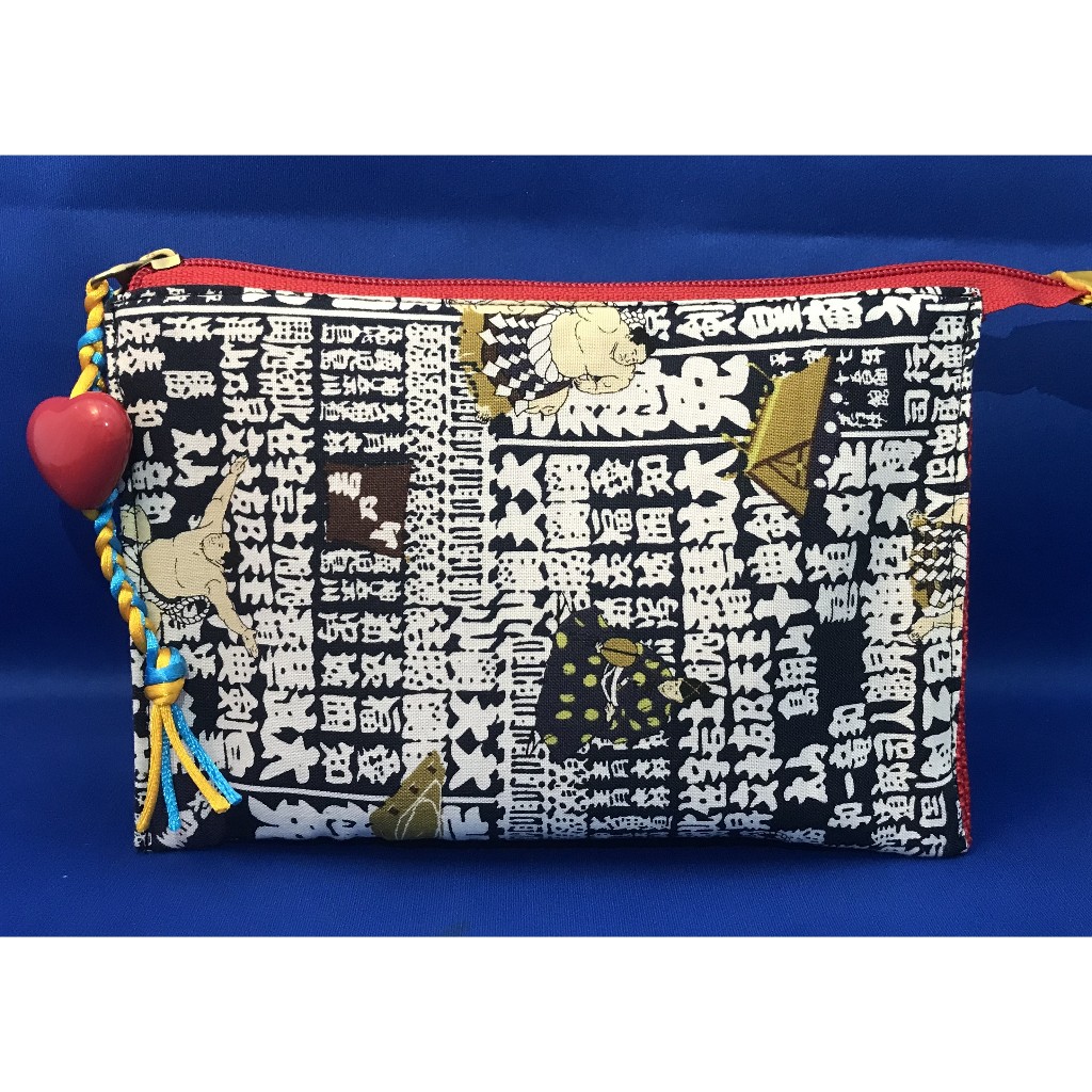 Jual Dompet Jepang ( Japanese Pouch ) - Biru Gelap Motif Sumo | Shopee ...