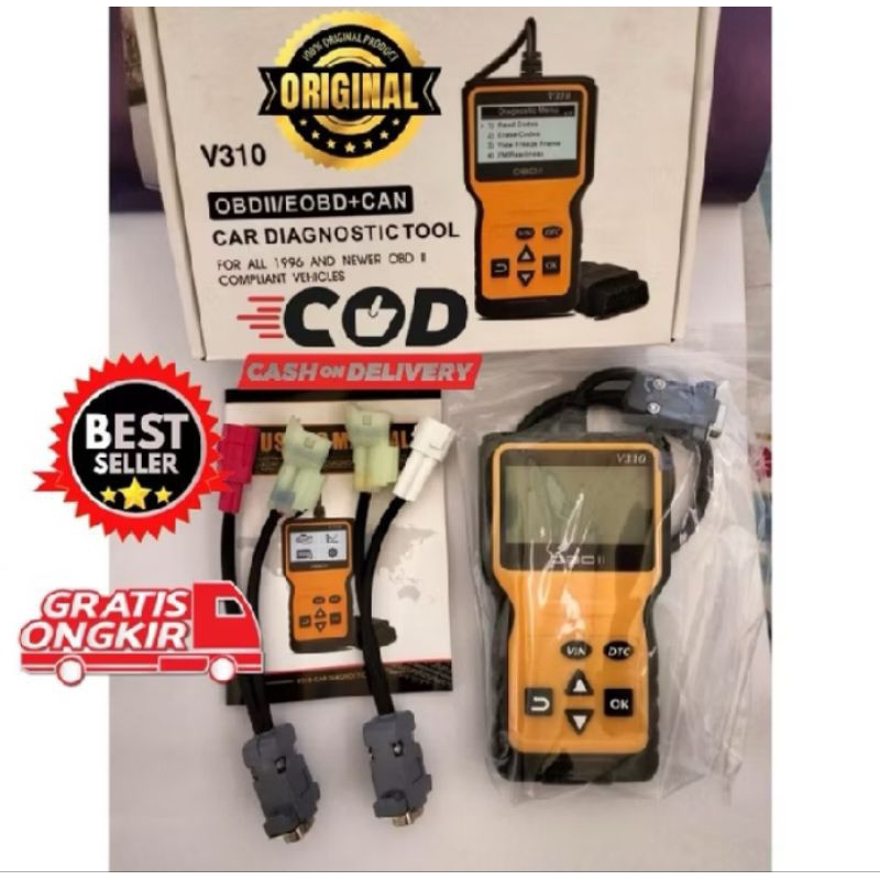 Jual Scanner OBD 2 kendaraan/motor injeksi, scanner android Digital ...