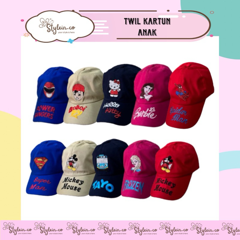 Jual Topi anak kartun karakter murah cewe cowo | Shopee Indonesia