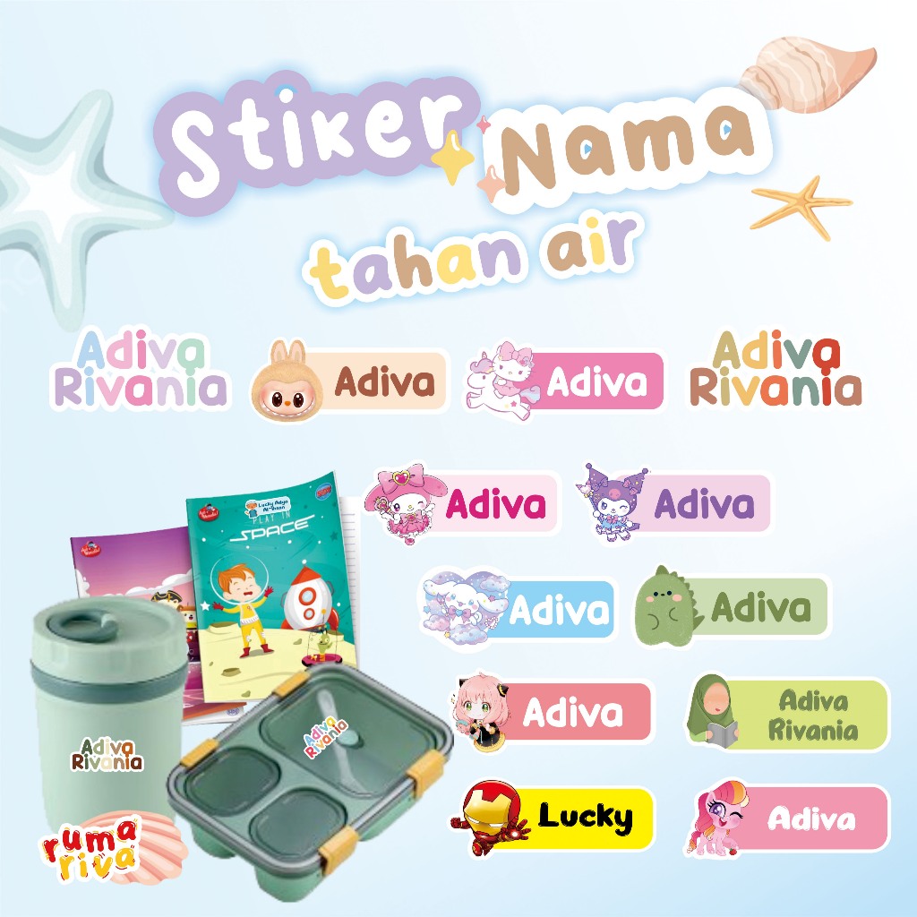 Jual STIKER NAMA ANAK LABEL NAMA MATPEL MATA PELAJARAN SEKOLAH BUKU ...