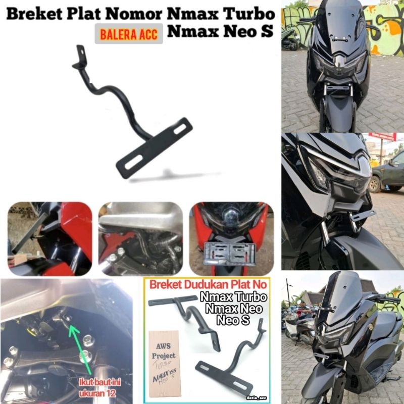 Jual Breket Dudukan Plat No Nmax Turbo Nmax Neo S Nomor | Shopee Indonesia