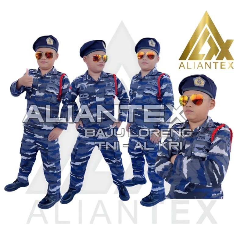 Jual ALIANTEX - Loreng TNI AL Anak | Shopee Indonesia