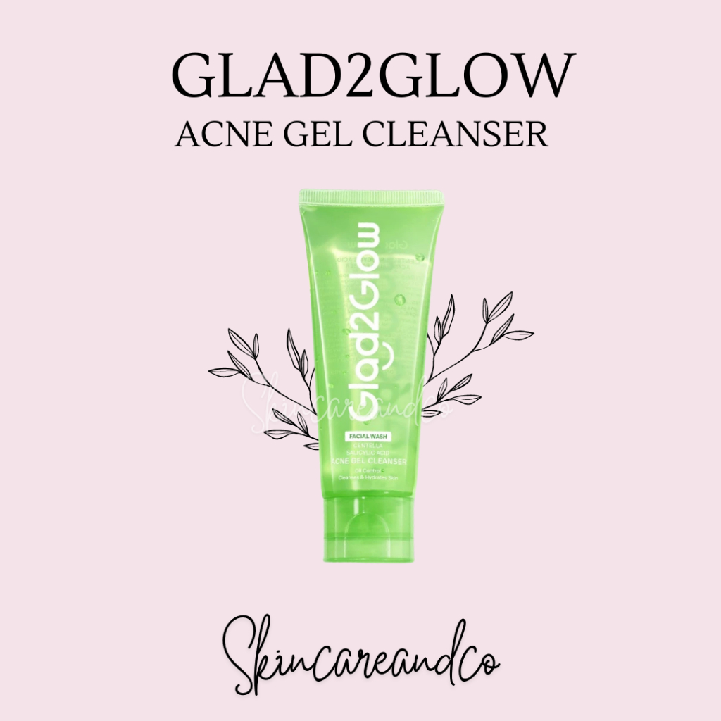 Jual Glad2Glow Centella Salicylic Acid Acne Gel Cleanser Facial Wash ...