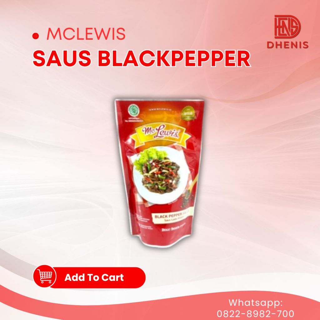 Jual McLewis Saus Blackpepper 310 Gram | Shopee Indonesia