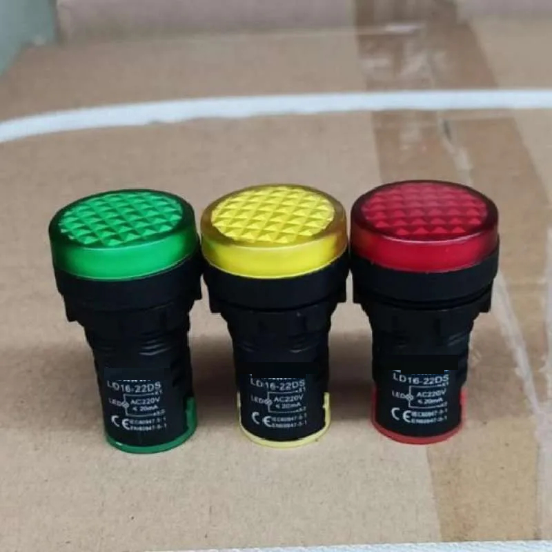 Jual Pilot Lamp FORT 22mm Pilot Lamp Larkin 220V AD22-22DS Merah/Kuning ...