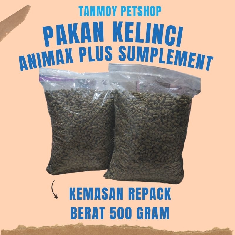 Jual Animax Rabbit Plus Supplement (Pakan Kelinci) 500gr repack ...