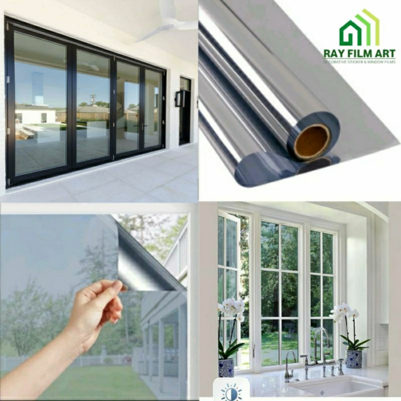 Jual Stiker Kaca Film Cermin Silver Silver Untuk Kaca Jendela Rumah ...