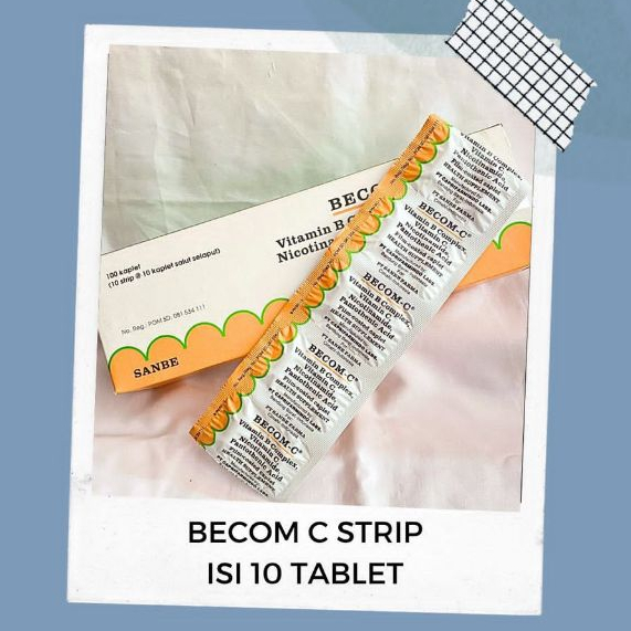 Jual BECOM C STRIP ISI 10 TABLET | Shopee Indonesia