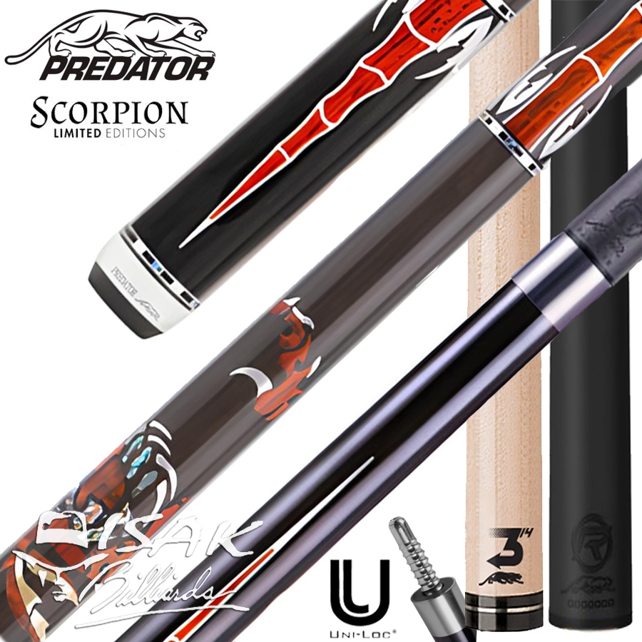 Jual Predator Limited Edition Scorpion 2 Dark - Low Deflection Billiard Stick Biliar Stik Ori ...